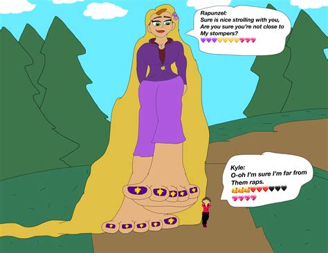 Strolling With Giantess Rapunzel By Supersaiyanplusultra On Deviantart
