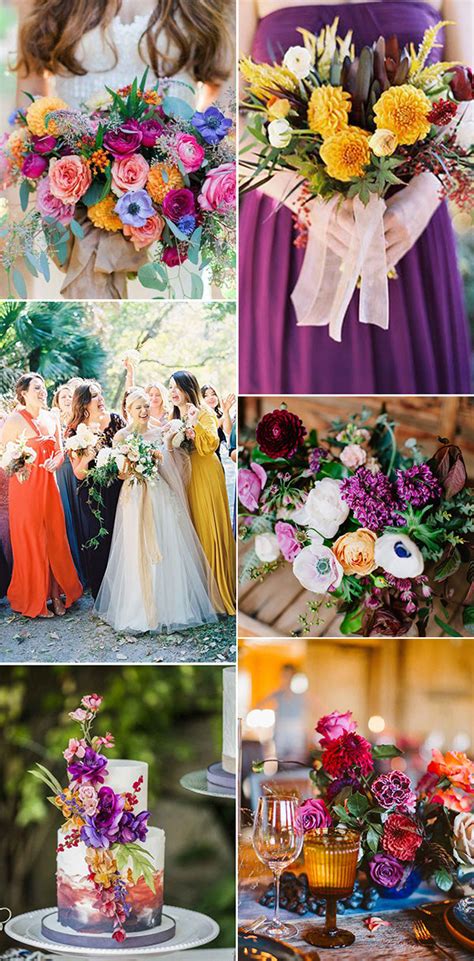 Moody Jewel Tone Wedding Colors And Decor Ideas Rosy Prints