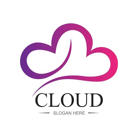 Premium Vector Cloud Gradient Logo Cloud And Arrow Concept Branding
