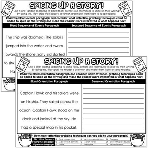 Spicing Up A Story Top Teacher