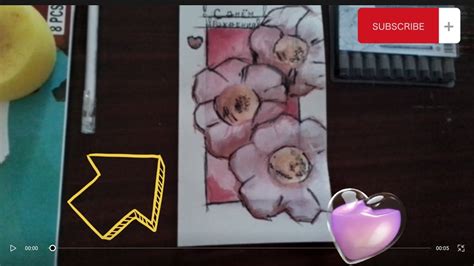 Идея для красивой открытки врек актив рисование Art акварель рисунок открытка Youtube