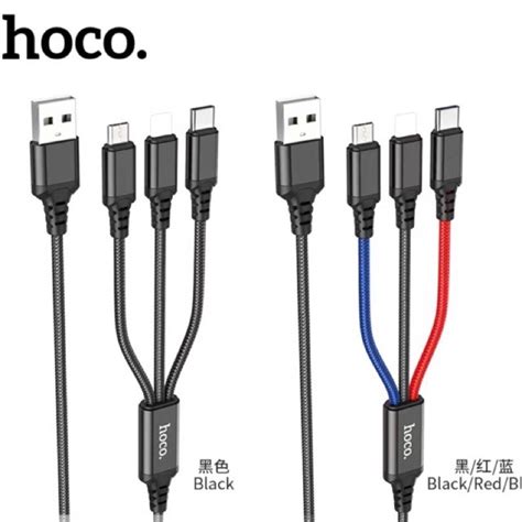 Hoco X76 สายชาร์จ 3in1 2A 1M มีให้ 3 หัว for i/Micro/Type-C ใช้ง่าย ...