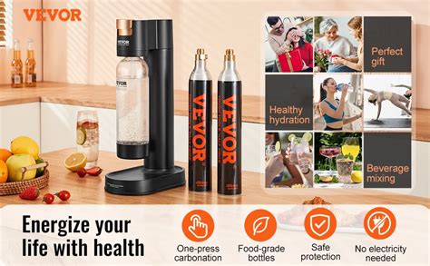 Vevor Sparkling Water Maker Soda Maker Machine For Home Carbonating