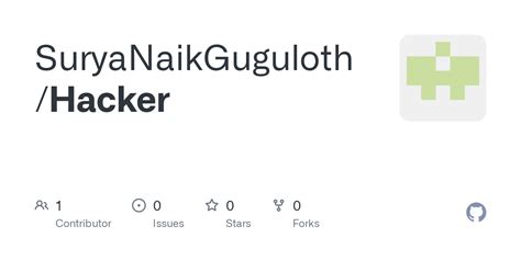 Github Suryanaikgugulothhacker