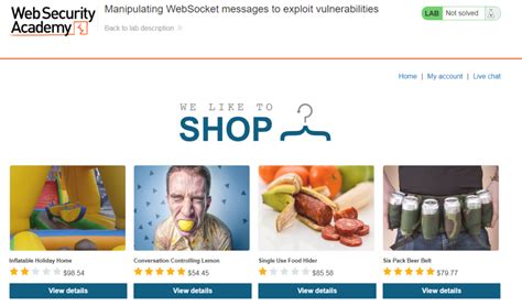 Manipulating Websocket Messages To Exploit Vulnerabilities Writeup