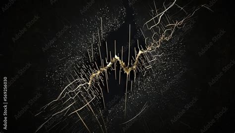 A Black Background With A Bunch Of Sticks Sticking Out Of It S Sides
