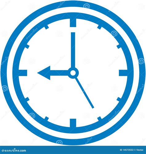Vector Clock Dial Illustration Stock Vector Illustration Of Arrow Dial 14573553