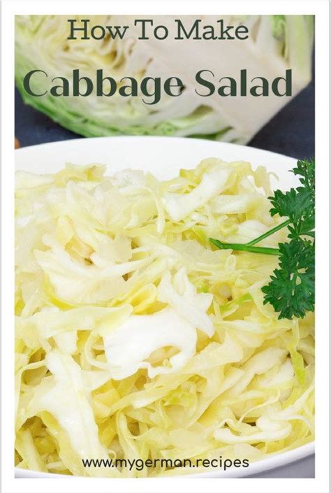 German Cabbage Salad Kraut Salad Recipe Cabbage Salad Cabbage