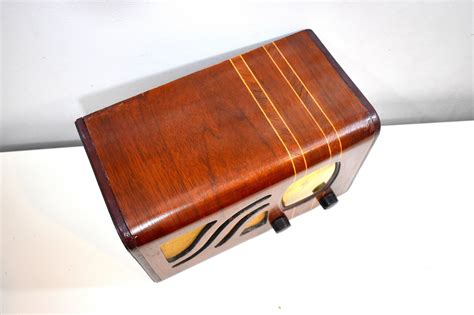 Golden Age Vintage Wood 1939 Philco Model 39 6c Am Radio Sounds Great