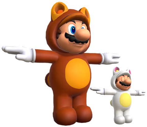 Mario Tanooki Suit Super Mario 3d World Wii U The Models Resource