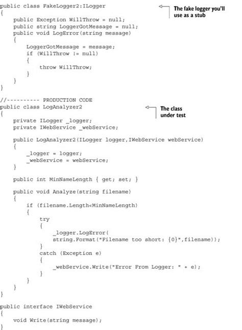 The Next Listing Shows What The Test Might Look Like If Youd Used Nsubstitute