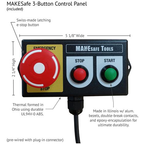 Makesafe Industrial Machinery Brake With Foot Switch Penn Tool Co Inc