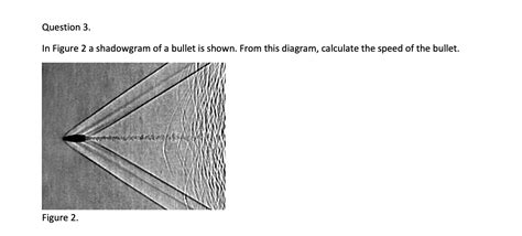 Question 3 In Figure 2 A Shadowgram Of A Bullet Is