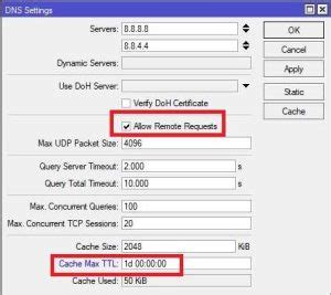 Setting DNS Pada Router Mikrotik