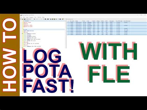 Fast POTA Logs With Fast Log Entry Pota The YouTubers Bunch