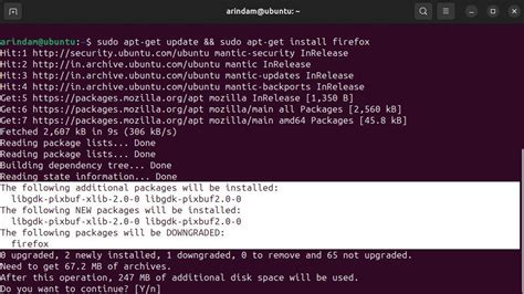 Install Firefox In Ubuntu Using Official Deb Package