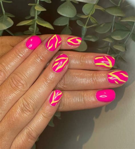 27 Summer Pink And Yellow Nails You Will Adore Nail Designs Daily