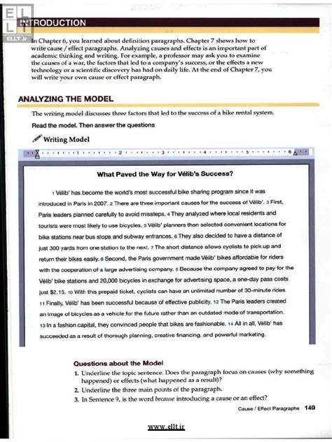 A Cause And Effect Paragraph Pdf
