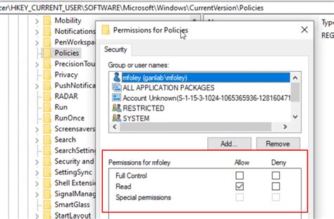 powershell intune to edit hkcu registry as system when standard users
