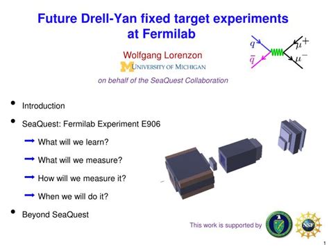Ppt Future Drell Yan Fixed Target Experiments At Fermilab Powerpoint