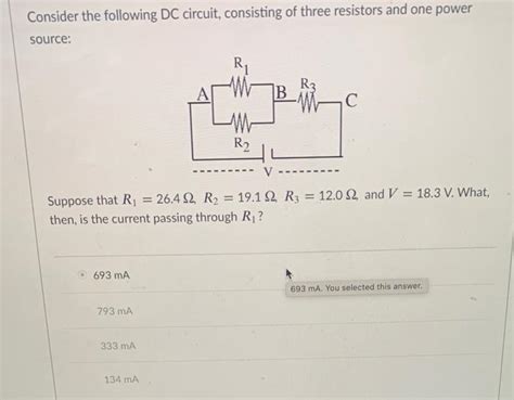 Solved Consider The Following DC Circuit Consisting Of Chegg