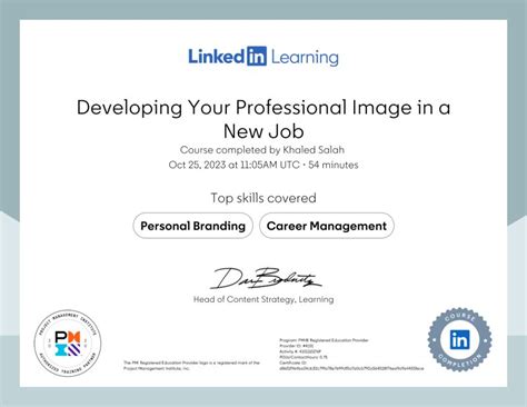 Khaled Salah On Linkedin Certificate Of Completion
