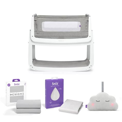 Snuzpod 4 Starter Bundle Crib Sheets Cloud Protector