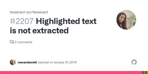 Highlighted Text Is Not Extracted · Issue 2207 · Tesseract Ocr