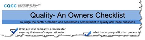 Construction Quality Executives Council On Linkedin