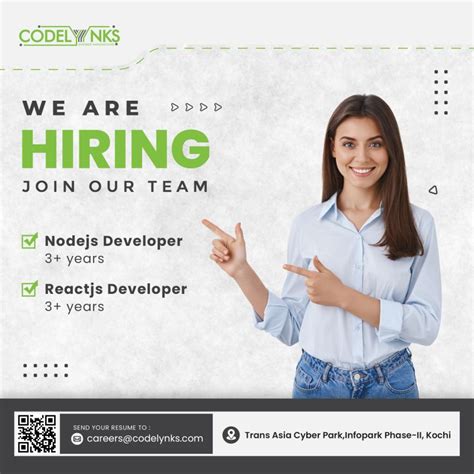 Codelynks On Linkedin Experience Python Reactjs Nodejs Developer Hiring Hiringimmediately