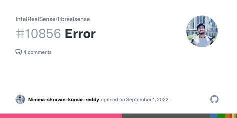 error · issue 10856 · intelrealsense librealsense · github