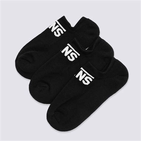 Meia Class Kick Infantil 30 35 Black 3 Pares Vans