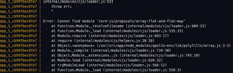 Typescript Docker Image Does Not Run Cannot Find Module Stack
