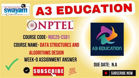 Nptel Data Structures And Algorithms Design Week 0 Assignment Answers