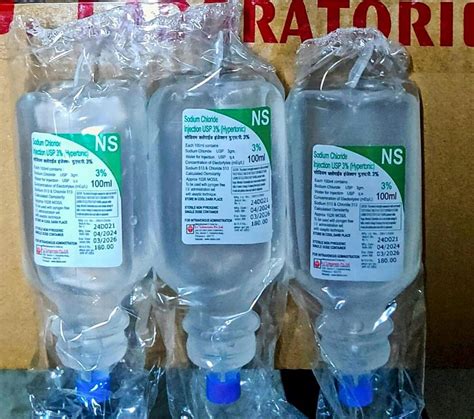 Sodium Chloride Injection Usp 3 W V 100 Ml At ₹ 25 Box In Indore Id 2855578945833