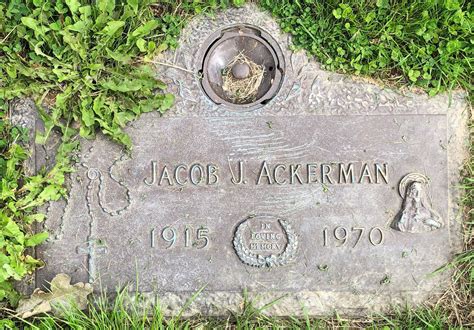 Jacob Joseph Ackerman 1915 1970 Memorial Find A Grave