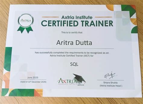 Axtria Sql Dataanalytics Learninganddevelopment Aritra Dutta 12