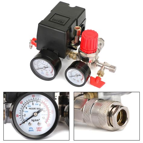 Air Compressor Pressure Control Switch Manifold Regulator Fitting Mad