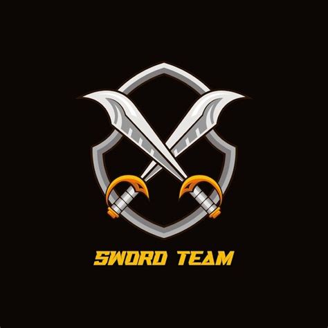 Striking Swords Emblem Sword Team Logo Design Jiffy Designs