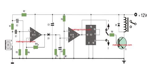 Clap Switch Circuit Diagram Using Relay At Olivia Breillat Blog
