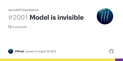 model is invisible · issue 2001 · jannisx11 blockbench · github