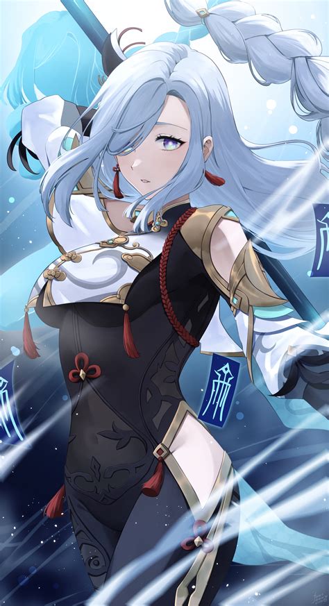 Kinaco 4738 Shenhe Genshin Impact Genshin Impact Mihoyo Absurdres