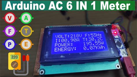 how to make ac 6 in 1 meter arduino project youtube