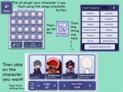 How To Copypaste Your Characters In Gl2 Without Codes Cause I Know Ya