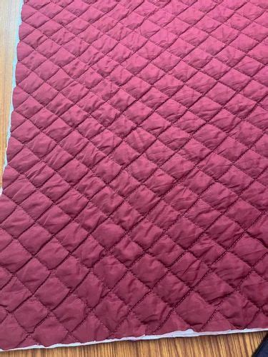 Material Polyester Blue Waterproof Quilted Fabric For Garments At