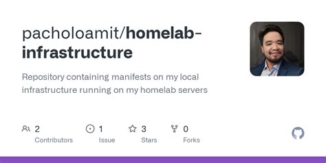 GitHub Pacholoamit Homelab Infrastructure Repository Containing Manifests On My Local