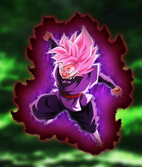 Super Saiyan Rose Goku Black W Aura By Blackflim On Deviantart