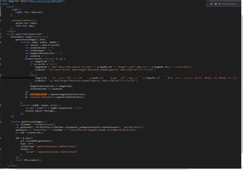 Sharepoint Home Bootstrap Image Carousel Using Sharepoint Jquery Rest Api