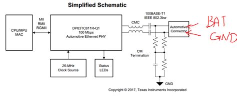 DP83TC811R Q1 Short To Battery And GND Protection Interface Forum Interface TI E2E