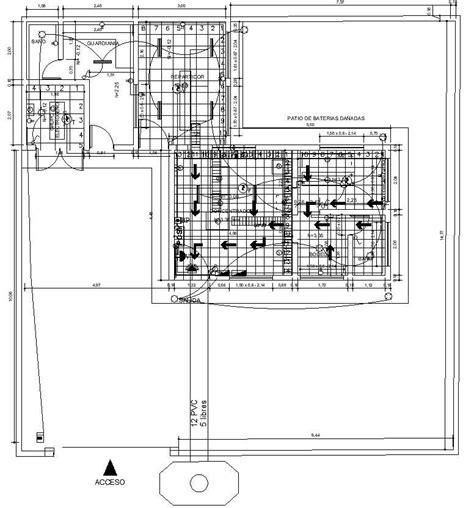 Autocad 2d Design Of Electric Room With Details Cad File Dwg File Cadbull